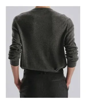 THE ROW Mapple V-neck Long-sleeve Top