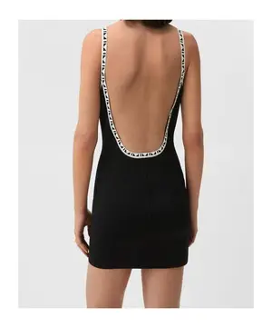 Versace Stretch Viscose Jacquard Mini Dress