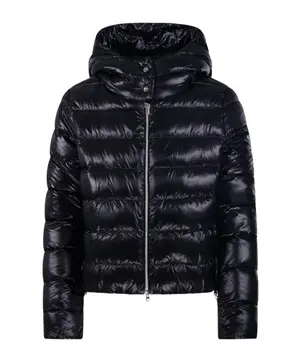 Herno Hooded Quilted Down Jacket - Black