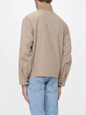 Emporio Armani Corduroy-collar Zip-up Bomber Jacket