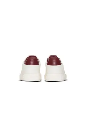 Balmain B-court Smooth Leather Trainers - White