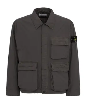 Stone Island Logo Nylon Field Jacket - Black