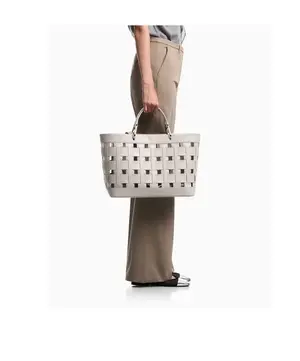 Emporio Armani Woven Tote Bag With Pouch