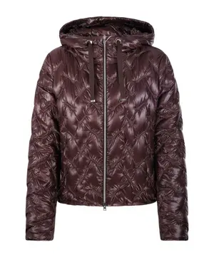 Herno Quilted Hooded Jacket - Red