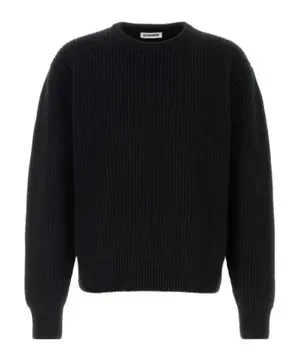JIL SANDER Long-sleeved Sweater - Black