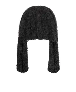 MAISON MARGIELA Wool Knitted Hat - Black