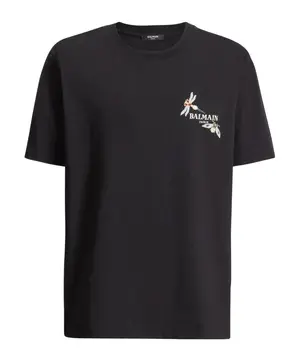 Balmain Embroidered Insect T-shirt - Black
