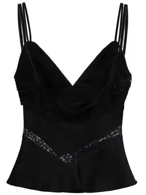 MSGM Lace Satin Camisole