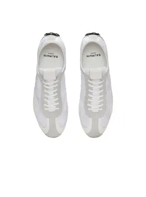 Balmain Racing Low Trainers In Nylon And Leather