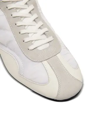 Balmain Racing Low Trainers In Nylon And Leather