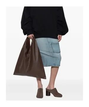 MAISON MARGIELA High-waisted Denim Midi Skirt