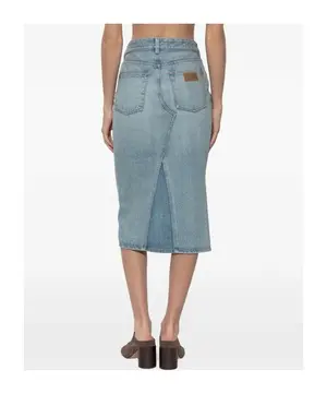 MAISON MARGIELA High-waisted Denim Midi Skirt