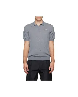Alexander McQueen Logo-embroidered Short-sleeve Top - Gray