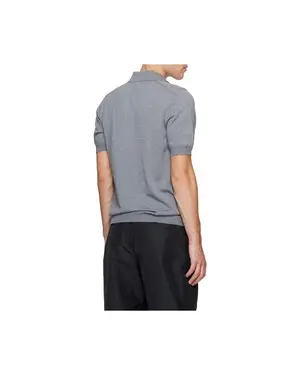 Alexander McQueen Logo-embroidered Short-sleeve Top - Gray