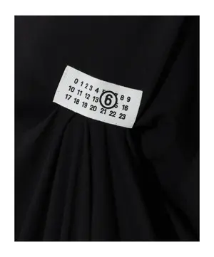 MAISON MARGIELA Gathered Logo-patch Dress