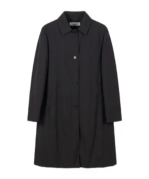 JIL SANDER Single-breasted Button-fastening Coat - Black