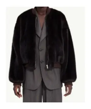 MAISON MARGIELA Furry Bomber Jacket