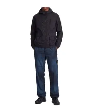 Stone Island Logo Nylon Casual Jacket