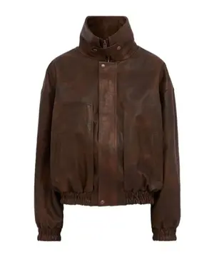Magda Butrym Leather Jacket - Black