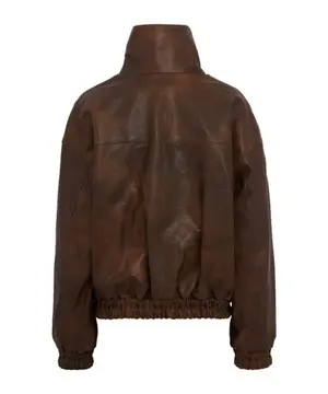 Magda Butrym Leather Bomber Jacket