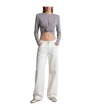 Magda Butrym Rose Detail Draped Top