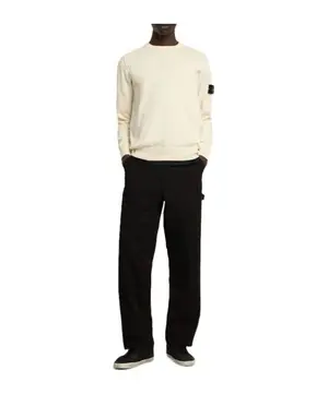 Stone Island Crewneck Sweatshirt With Sleeve Logo Detail