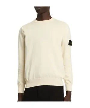 Stone Island Crewneck Sweatshirt With Sleeve Logo Detail