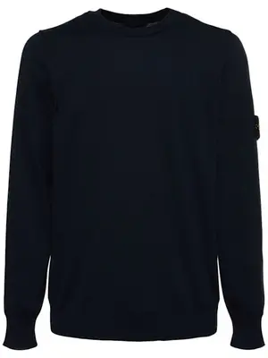 Stone Island Crewneck Sweatshirt With Sleeve Logo Detail