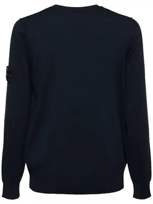 Stone Island Crewneck Sweatshirt With Sleeve Logo Detail