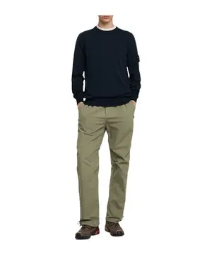 Stone Island Crewneck Sweatshirt With Sleeve Logo Detail