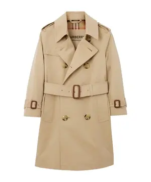 Burberry Long-sleeved Trench Coat - Nude