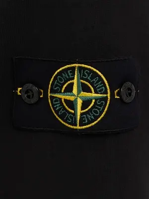 Stone Island Logo Cotton Hoodie