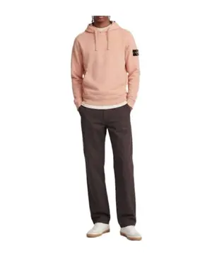 Stone Island Logo Cotton Hoodie