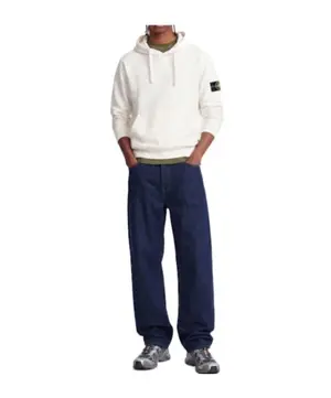 Stone Island Logo Cotton Hoodie