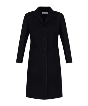 JIL SANDER Long-sleeved Coat - Black