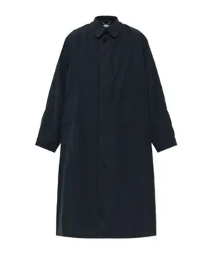 MAISON MARGIELA Long-sleeved Trench Coat - Navy