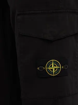 Stone Island Logo Cotton Cargo Pants