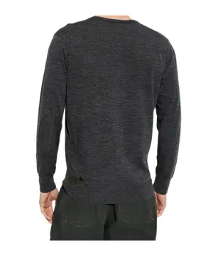MAISON MARGIELA Crew Neck Wool Sweater With Geometric Appliqués