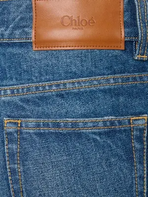Chloé High Rise Straight Leg Jeans