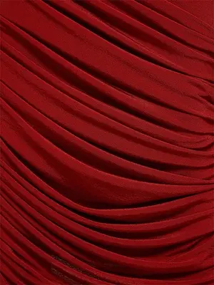 Magda Butrym Draped Viscose Blend Jersey Long Skirt