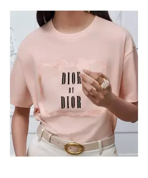 Dior Oversized Embroidered Logo T-shirt