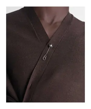 LEMAIRE Logo-engraved Metal Brooch