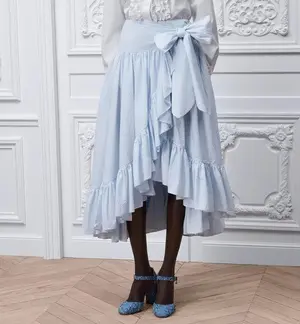 Dior Riviera Mid-length Ruffled Skirt
