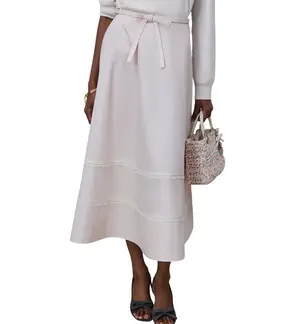 Dior Mid-length Flared Skirt - Gray
