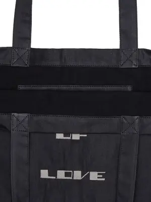Rick Owens Temple Of Love Tote Bag - Black/pearl