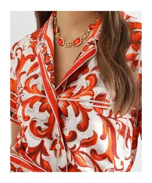Dolce & Gabbana Short-sleeved Printed Shirt