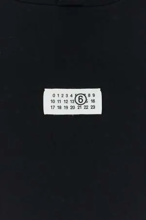 MAISON MARGIELA Cotton Sweatshirt With Logo Label - Black