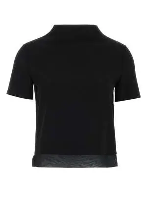 JIL SANDER Wool Top - Black
