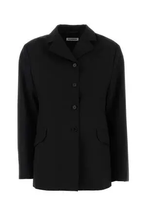 JIL SANDER Wool Blazer - Black