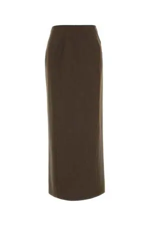JIL SANDER Stretch Wool Blend Skirt
